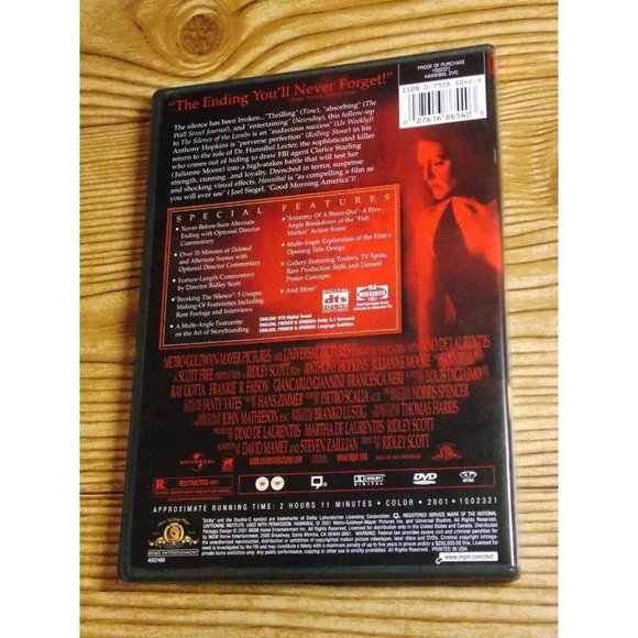 Media | Hannibal Dvd 201 2disc Set Special Edition Anthony Hopkins ...